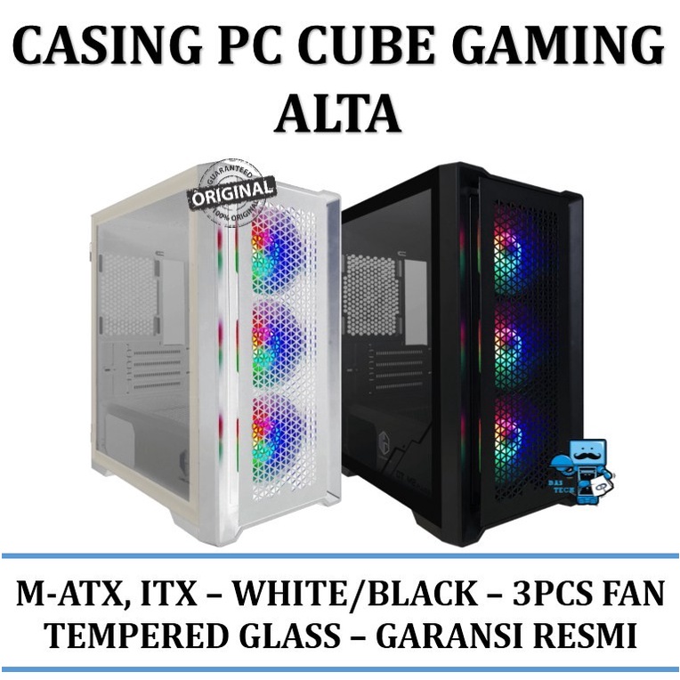 Jual CASING PC CUBE GAMING ALTA - TEMPERED GLASS | Shopee Indonesia