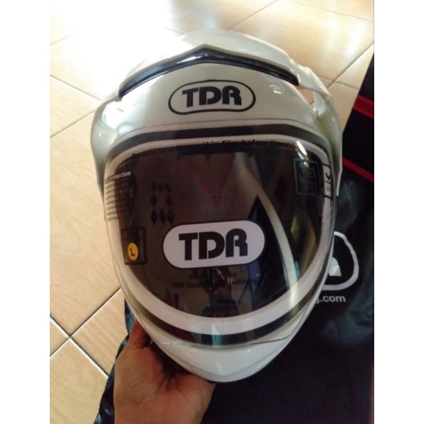 Jual helm merek TDR full face | Shopee Indonesia