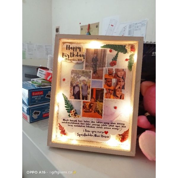 Jual KADO HADIAH GIFT FRAME CUSTOM UKURAN BESAR KADO ULANG TAHUN WISUDA ...
