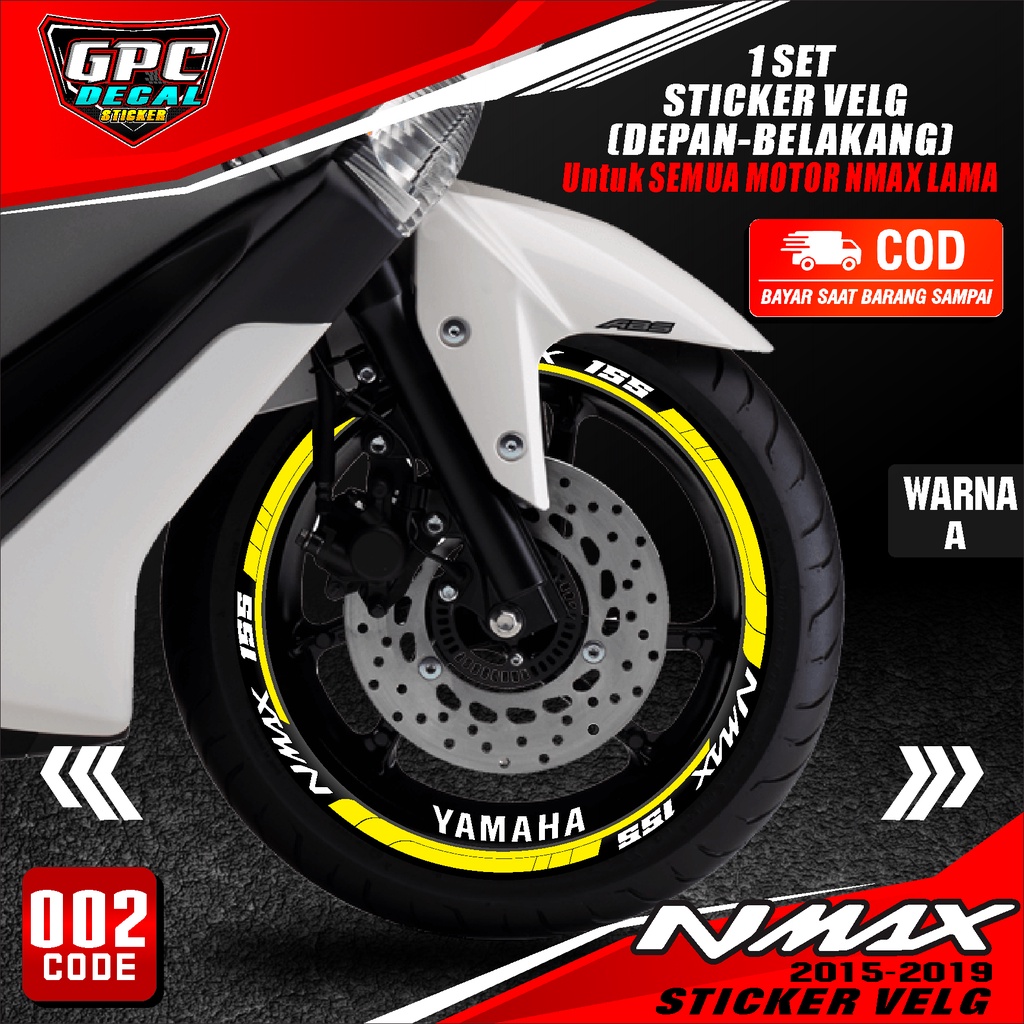 Jual Cutting Sticker Velg Nmax 002- Aksesoris Motor Stiker Lis Velg ...