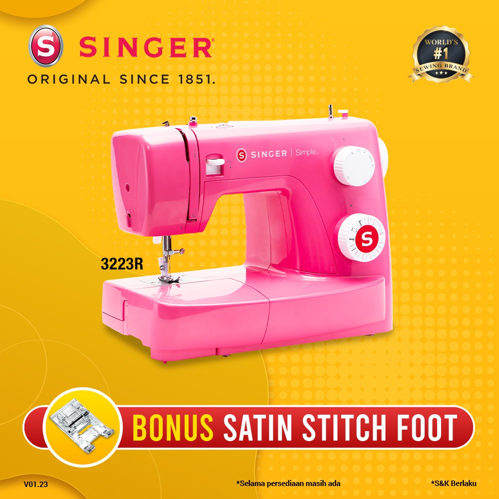 Jual Mesin Singer Simple 3223 Red | Shopee Indonesia