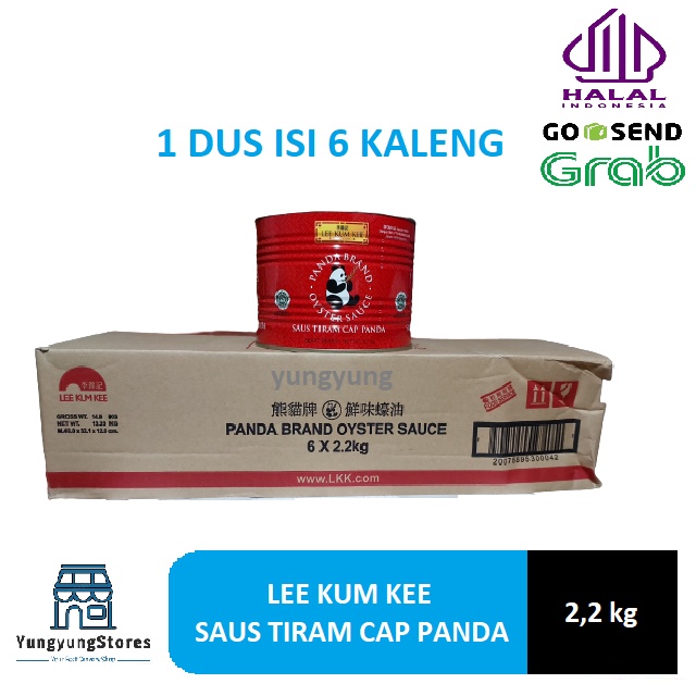 Jual 1 Dus Isi 6 Kaleng Saus Tiram Cap Panda / Lee Kum Kee LKK Oyster Sauce 2,2 Kg | Shopee ...