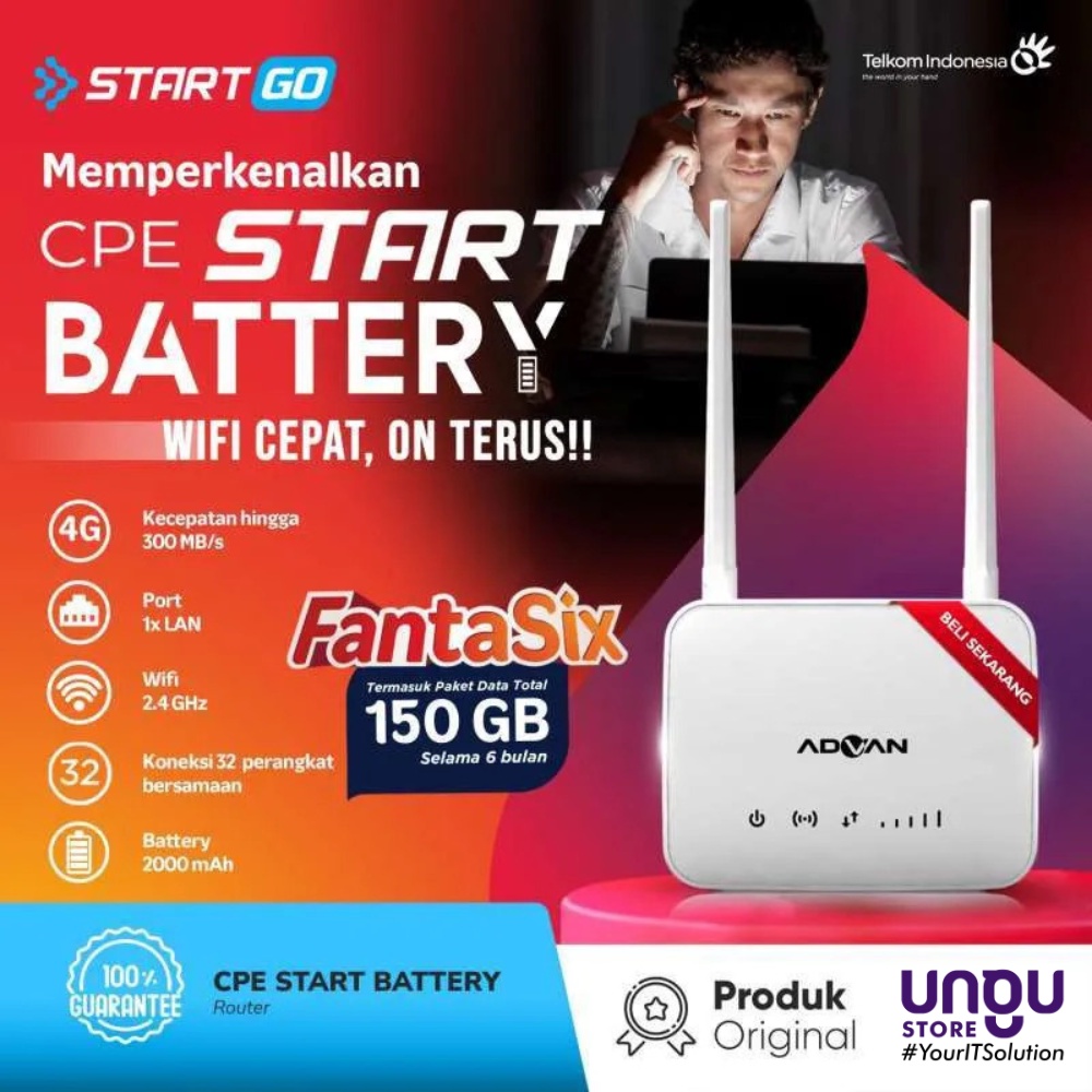 Jual Advan CPE Start 4G LTE Modem Wifi Router Orbit 300Mbps CPE Start ...
