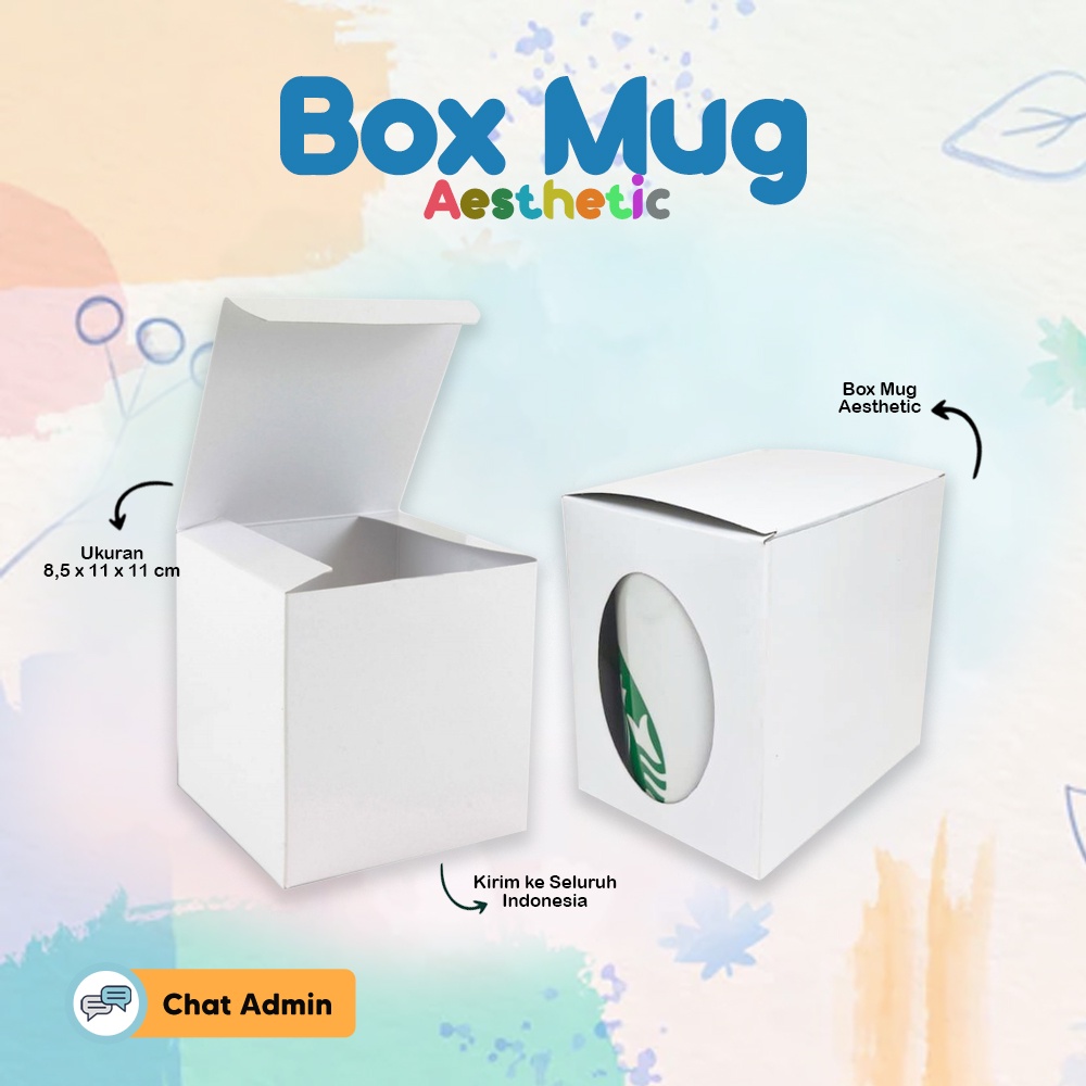 Jual Box Mug Putih Polos / Dus Mug Souvenir Gelas / Kardus Mug Kotak ...