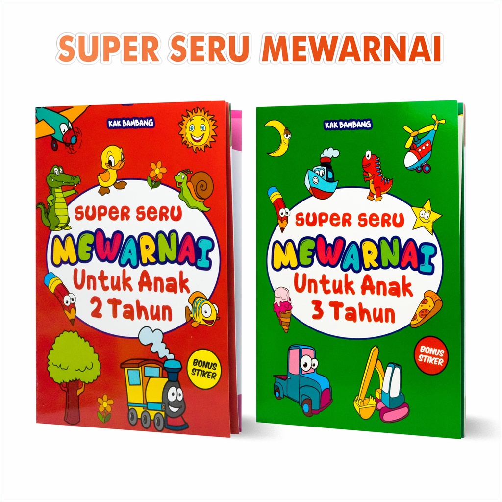 Jual Buku Belajar Mewarnai / Super Seru Mewarnai Untuk Anak 2 - 3 Tahun ...