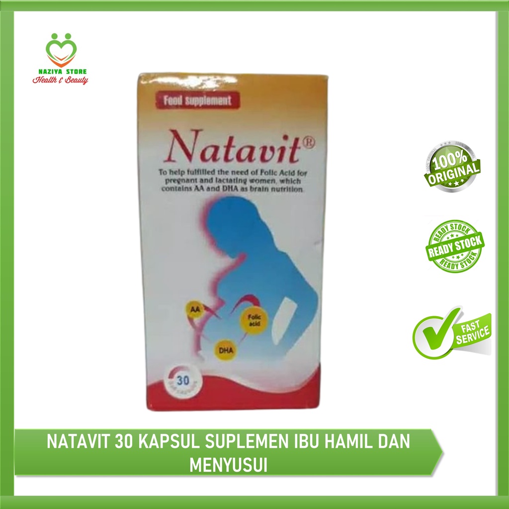 Jual NATAVIT 30 KAPSUL Suplemen Ibu hamil Dan Menyusui Vitamin Ibu ...