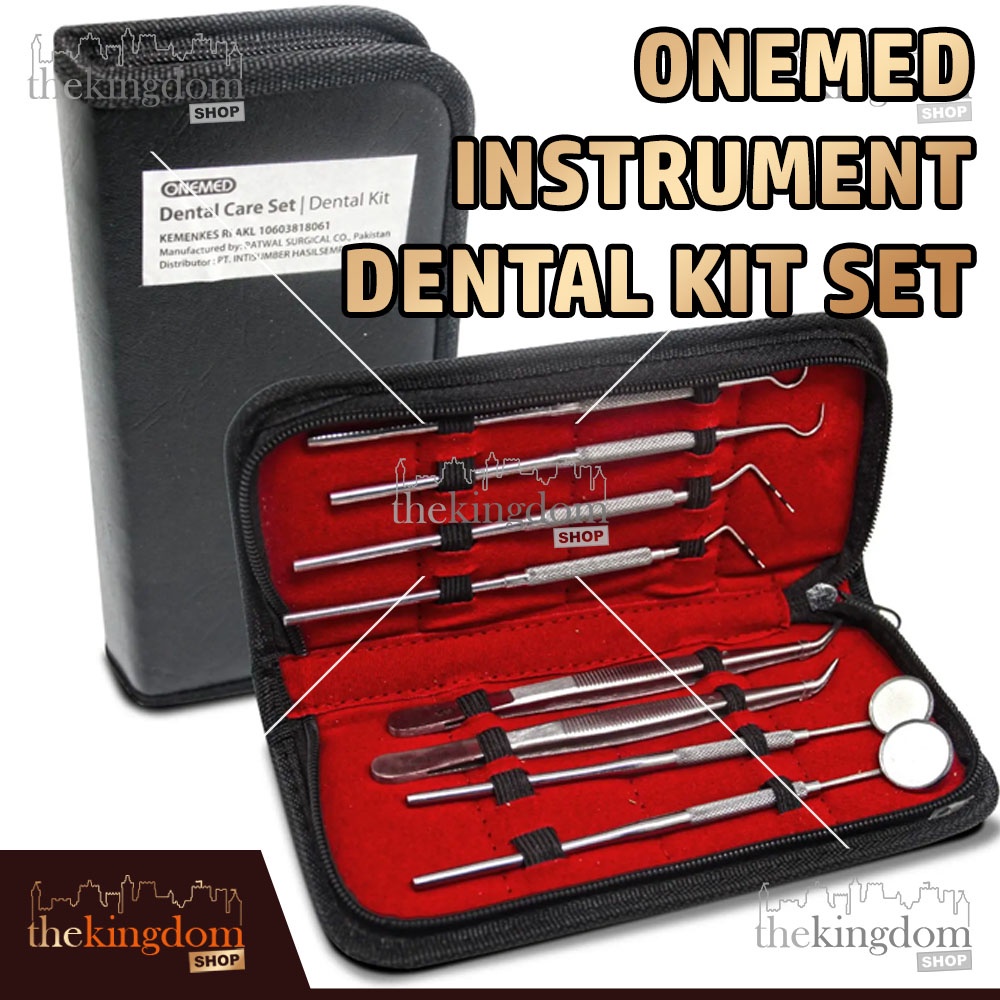 Jual Onemed Instrument Dental Kit Set Alat Dokter Gigi Ortho Care Sonde ...