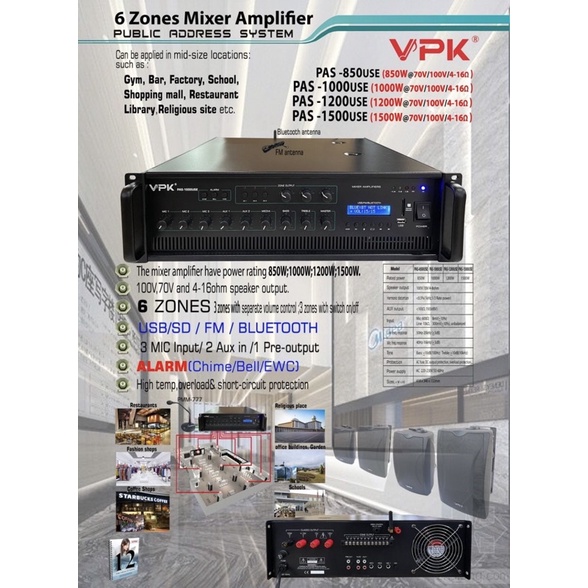Jual AMPLIFIER VPK PAS 850USE ORIGINAL 850 WATT vpk pas 850 use ...