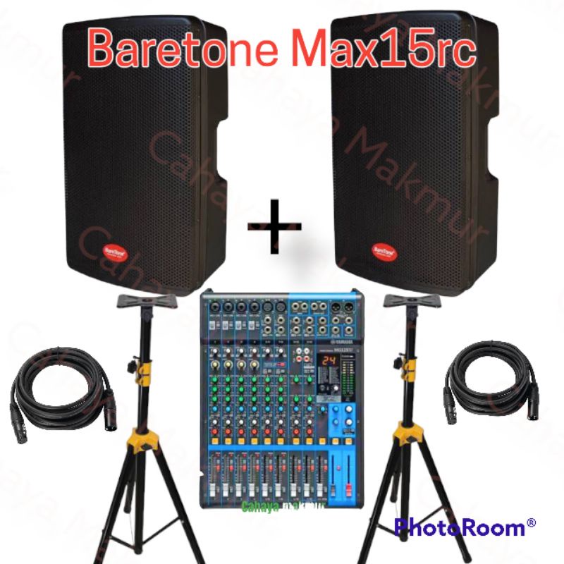 Jual Baretone max15RC Paket ISTIMEWA SOUND SYSTEM OUTDOOR / INDOOR SPEAKER AKTIF 15 INCH ...