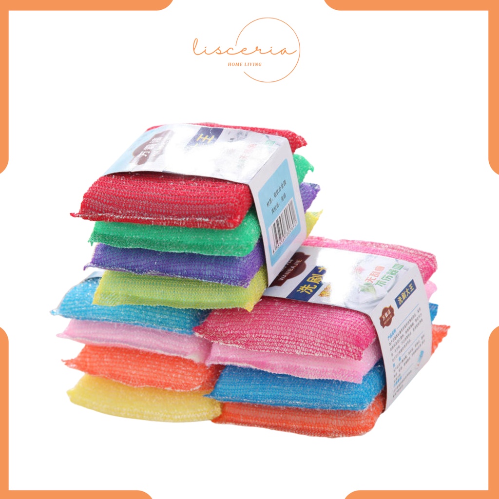 Jual [ LSC ] Spons Busa Cuci Piring Warna Warni Metalic ( 1 PCS ...