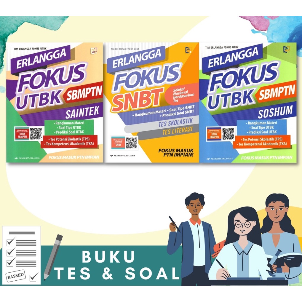 Jual BUKU FOKUS UTBK SBMPTN SOSHUM SAINTEK SNBT SMA/MA 2021 2022 TERBARU ERLANGGA | Shopee Indonesia