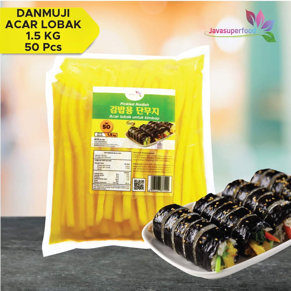 Jual SBY. Danmuji Panjang Kimbab Acar Lobak Kuning Untuk Kimbab 1.5 KG ...