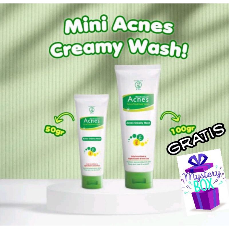Jual Acnes Creamy Wash 50g 100g | Shopee Indonesia