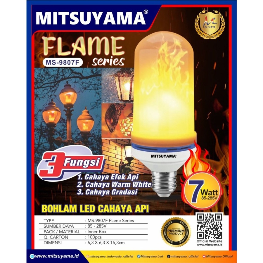 Jual Lampu Led Api Bohlam Lampu Led E27 Flame Effect Mitsuyama | Shopee ...