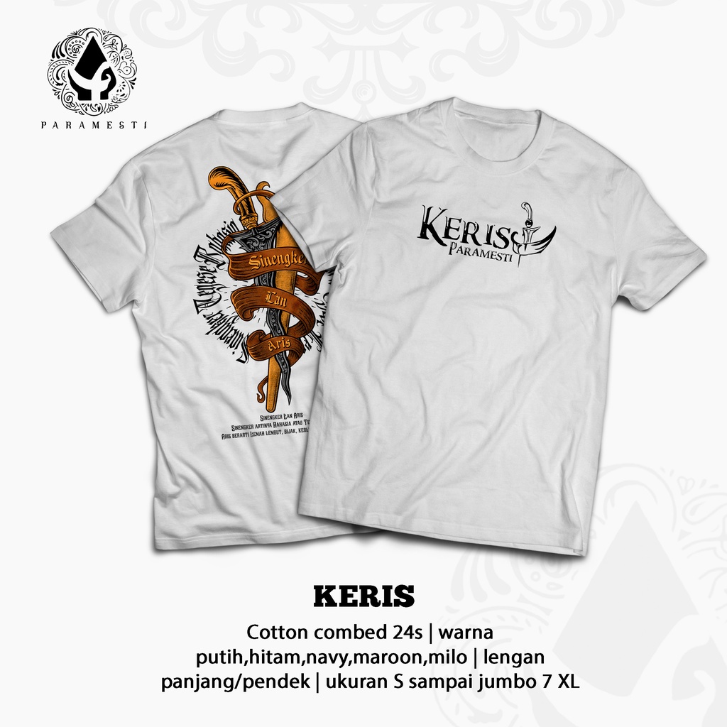 Jual Kaos Paramesti Keris Sinengker Lan Aris Budaya Jawa | Shopee Indonesia Jual Kaos Paramesti Keris Sinengker Lan Aris Budaya Jawa | Shopee Indonesia
