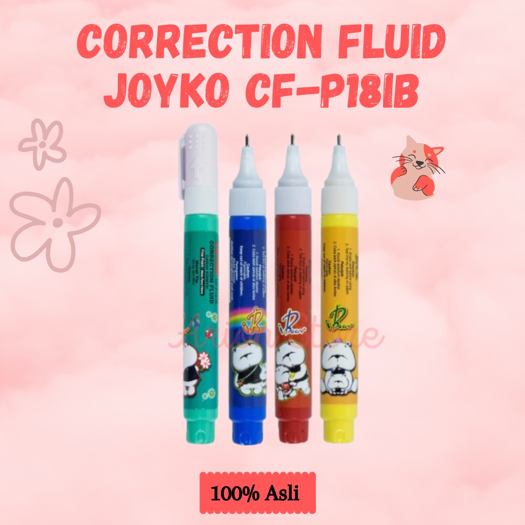 Jual [ARION STORE] Correction Fluid Joyko CF-P181B / Stipo Cair Joyko ...