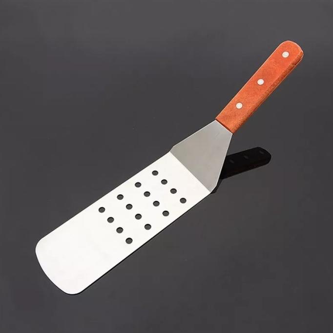 Jual Spatula Gagang Kayu 36X7Cm | Serokan Steak Turner Pizza Shovel ...