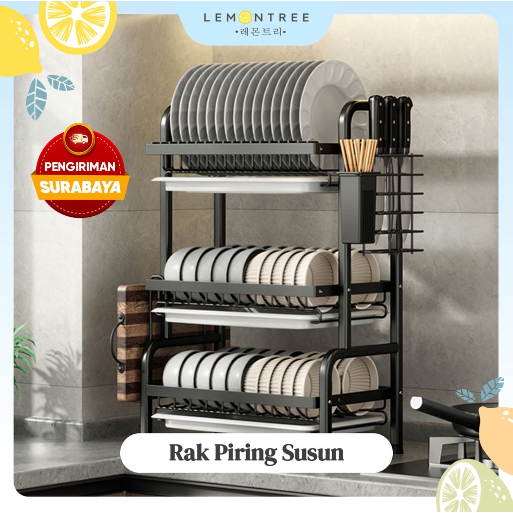 Jual Rak Piring Stainless Rak Dapur Rak Cuci Piring Rak Penyimpanan ...