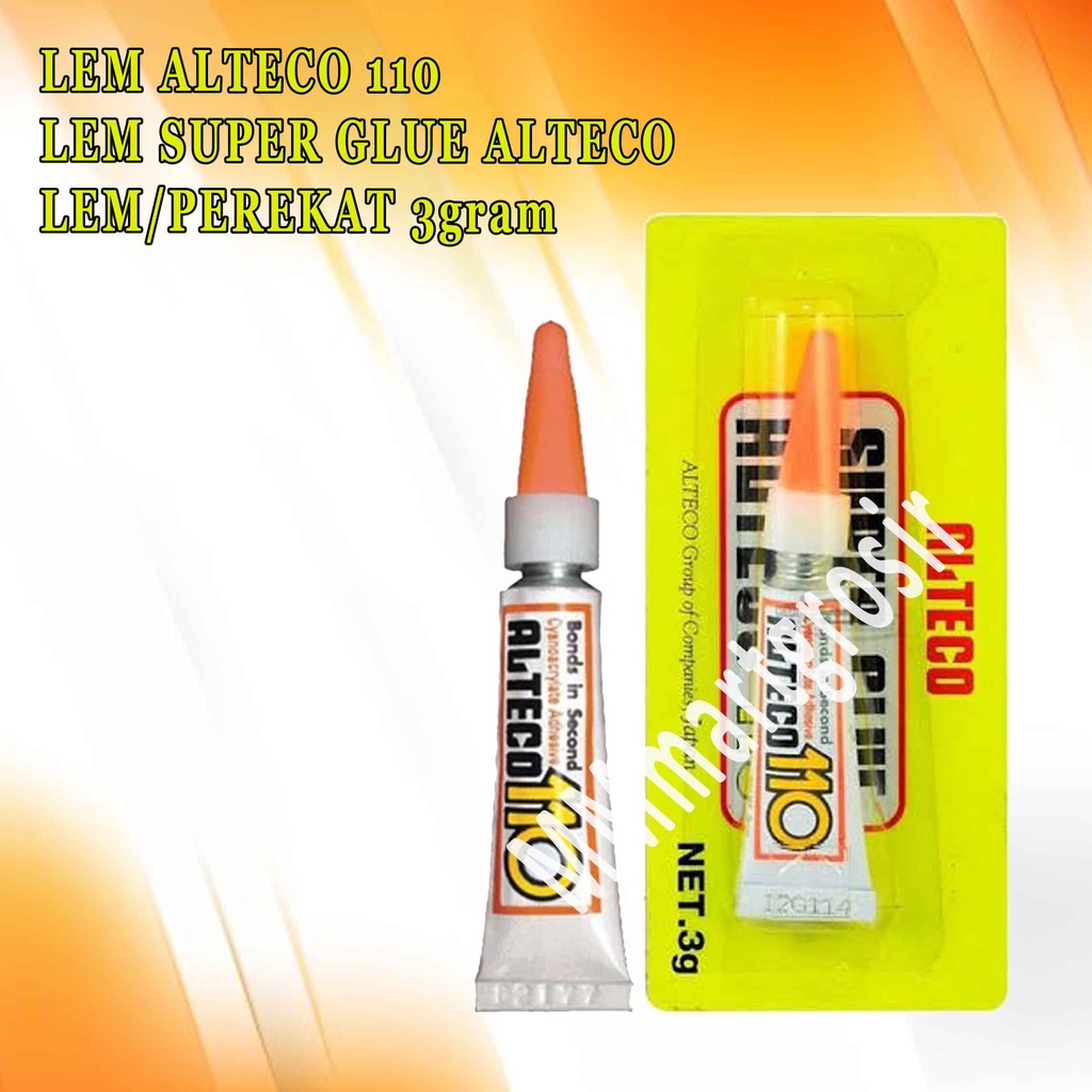 Jual Lem Alteco 110 / Lem Super Glue Alteco / Lem Perekat / 3 gram | Shopee Indonesia