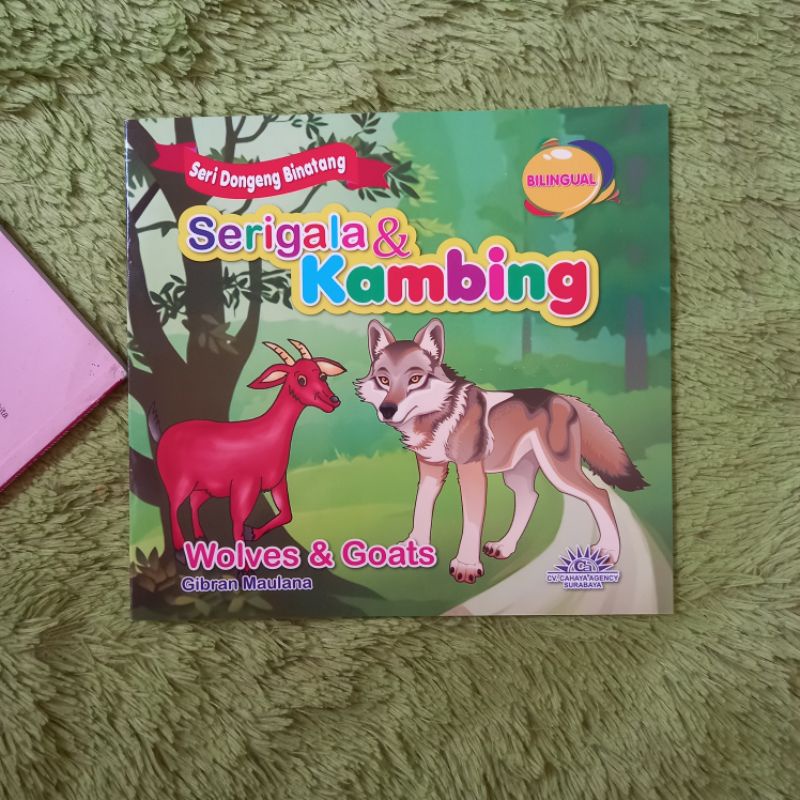 Jual ORIGINAL BUKU CERITA ANAK SERI DONGENG BINATANG BILINGUAL SERIGALA ...