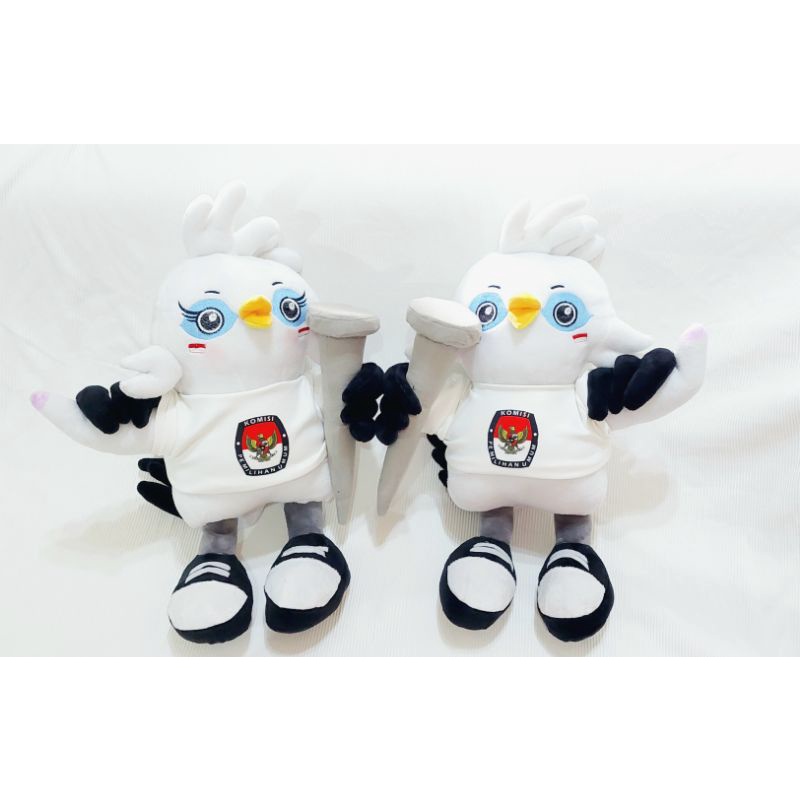 Jual Boneka Maskot Pemilu 2024 Sura Sulu Ukuran Standart 30 cm | Shopee ...