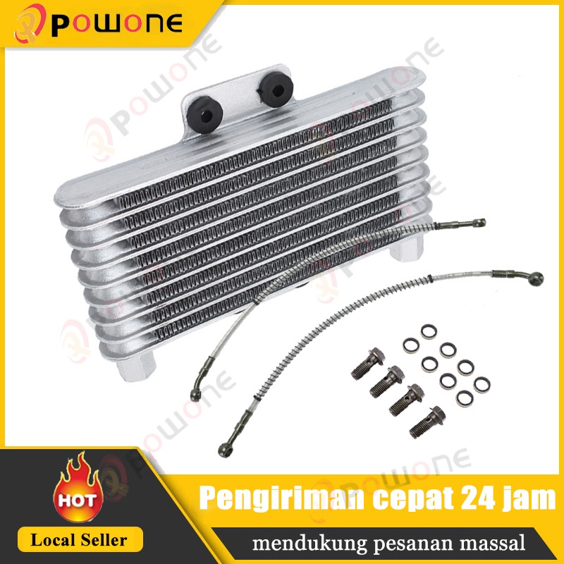 Jual Motorcycle Oil Cooler Oil Engine Radiator Aluminum Cooling ...