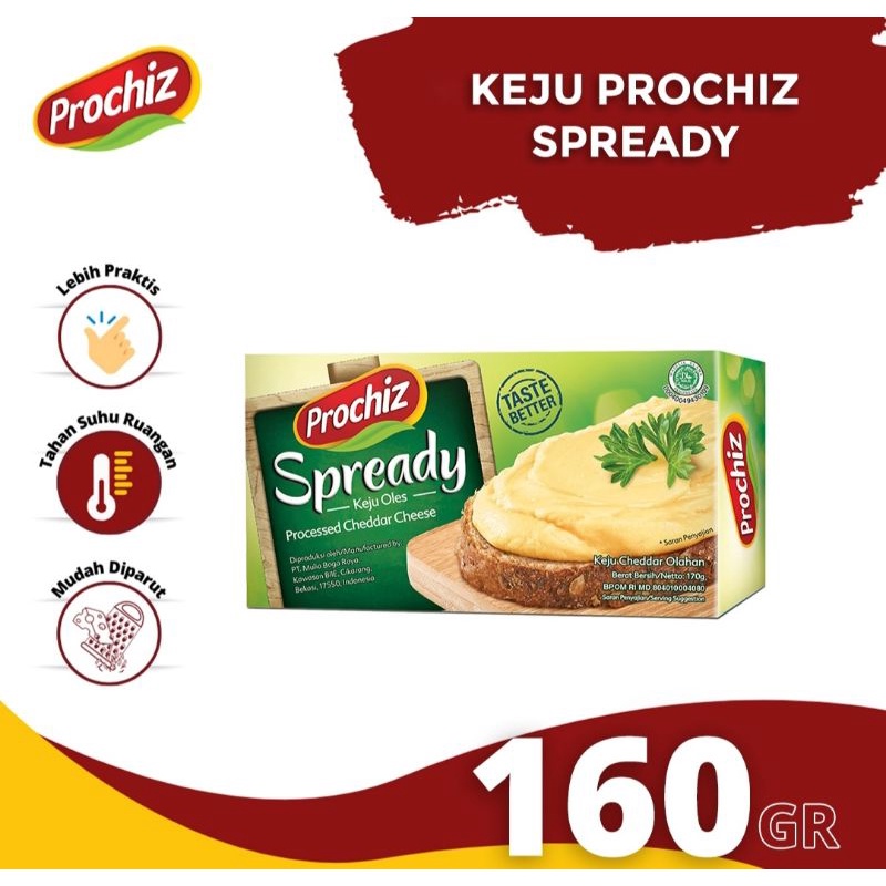 Jual Keju Prociz Spready 160gr (expired Maret 2023) | Shopee Indonesia