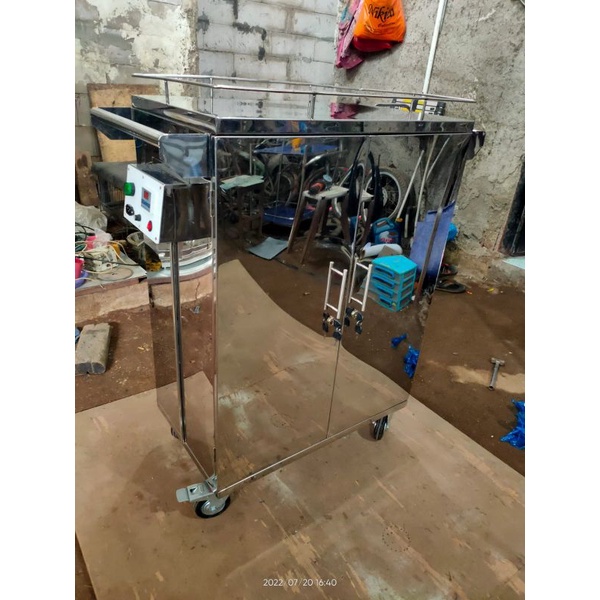 Jual food trolley troli makanan trolley dengan pemanas 16 susun ...