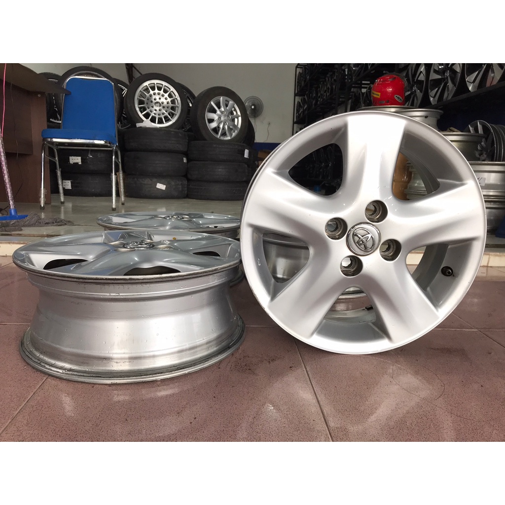 Jual velg mobil second oem vios baut 4x100 bisa untuk karimun agya ...