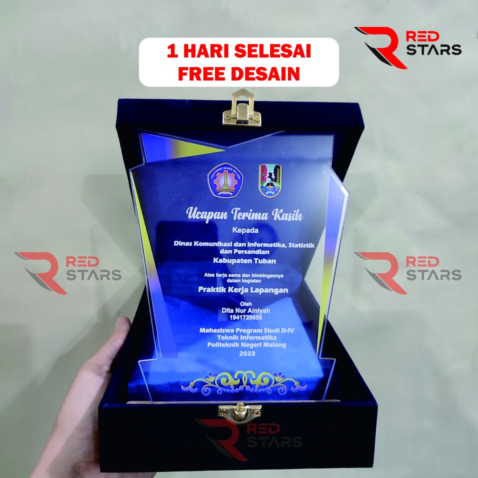 Jual Vandel Akrilik / Plakat Akrilik / Vandel wisuda / Vandel Magang ...