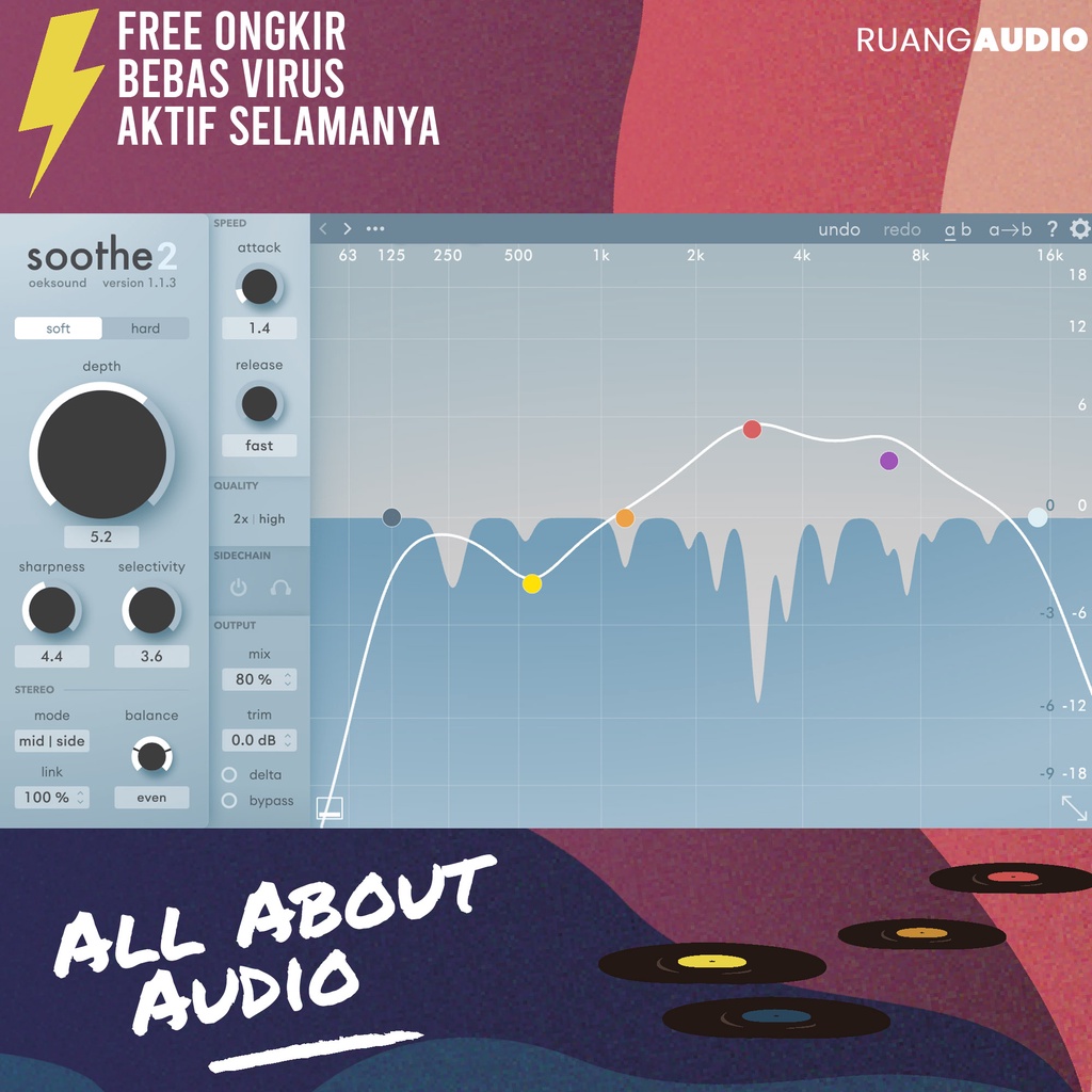 Jual Oeksound plug-ins: Soothe2 ( Full Activated ) | Shopee Indonesia