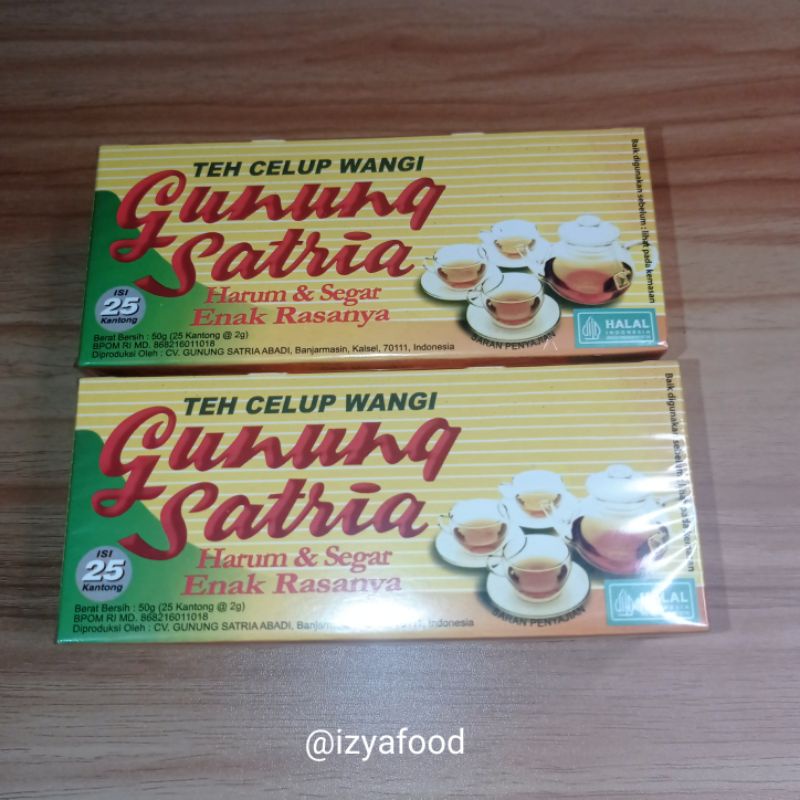 Jual TEH GUNUNG SATRIA KHAS BANJARMASIN KALIMANTAN ISI 25 KANTONG ...