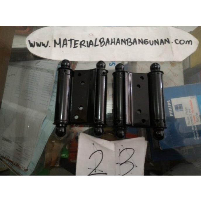 Jual engsel koboy 3 inch engsel hitam besi engsel pintu bolak balik ...