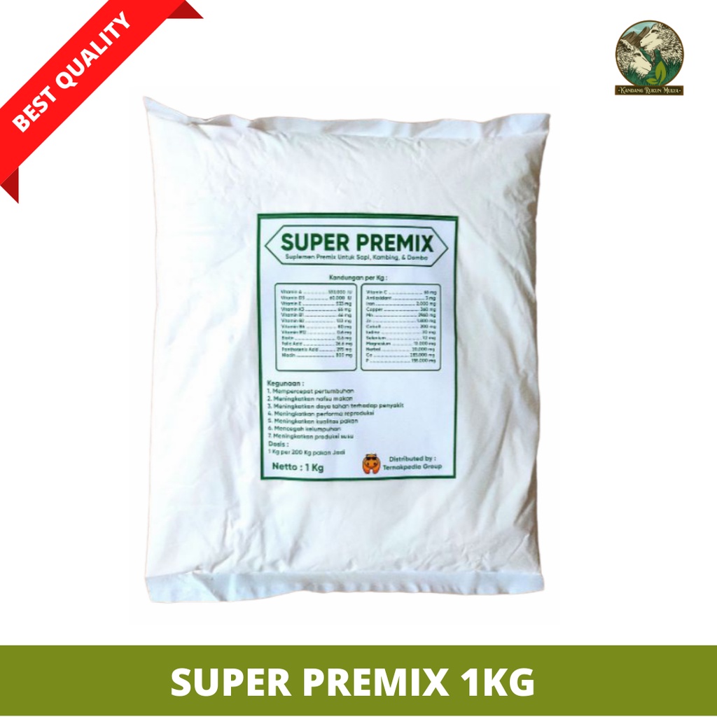 Jual Super Premix 1Kg Vitamin dan Mineral Penggemuk Ternak Kambing Sapi ...