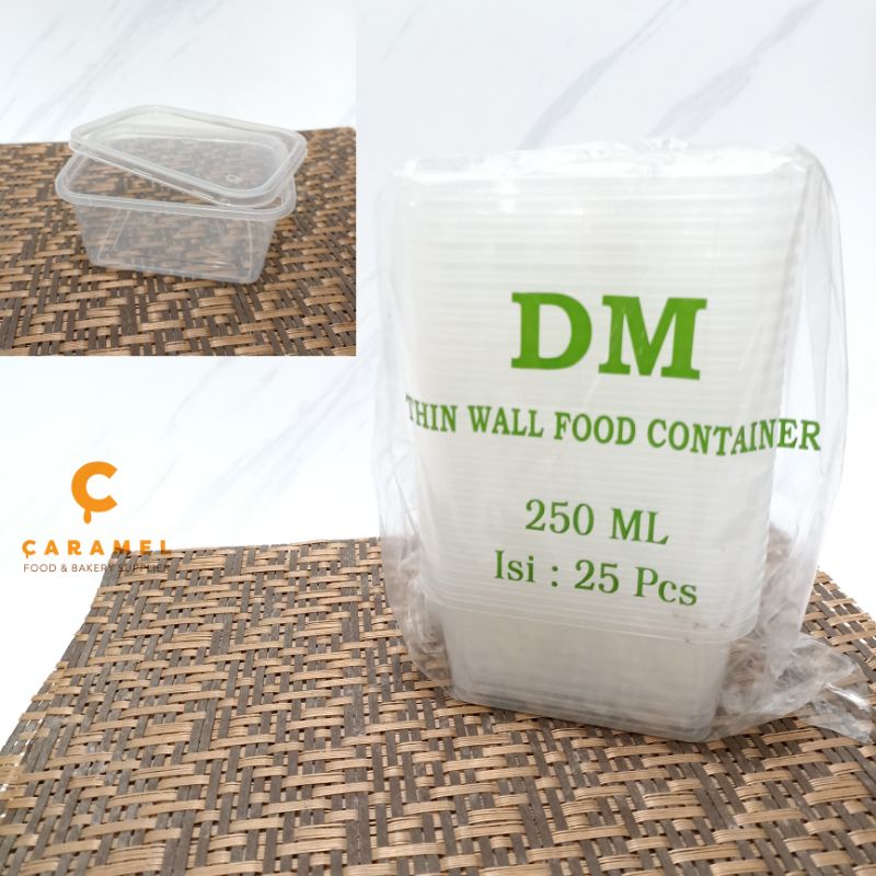 Jual DM Thinwall food container 250ml - box salad - tempat pudding - DM ... Jual DM Thinwall food container 250ml - box salad - tempat pudding - DM ...