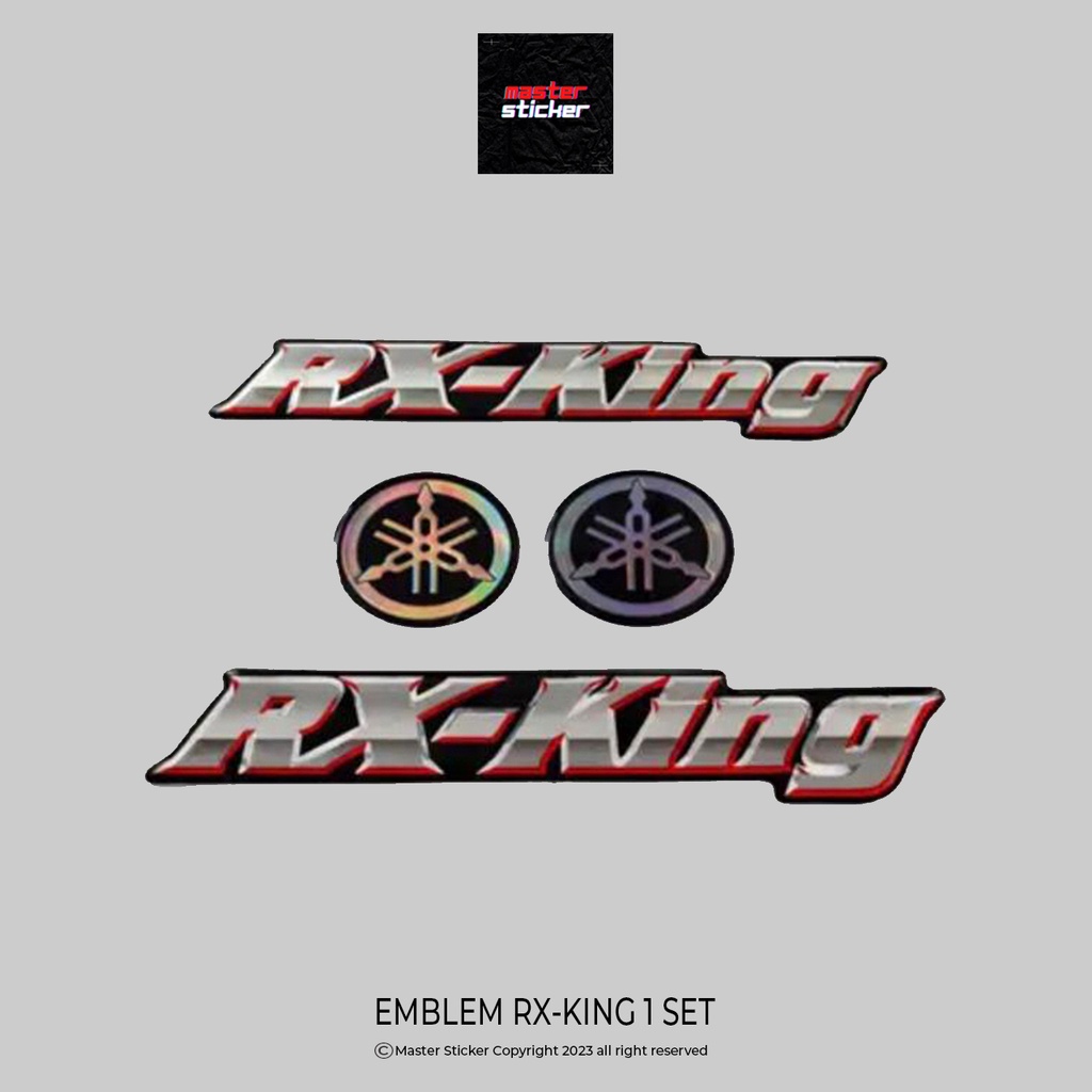 Jual Sticker TImbul Emblem Yamaha RX KIng 1 Set Dengan Logo | Shopee ...