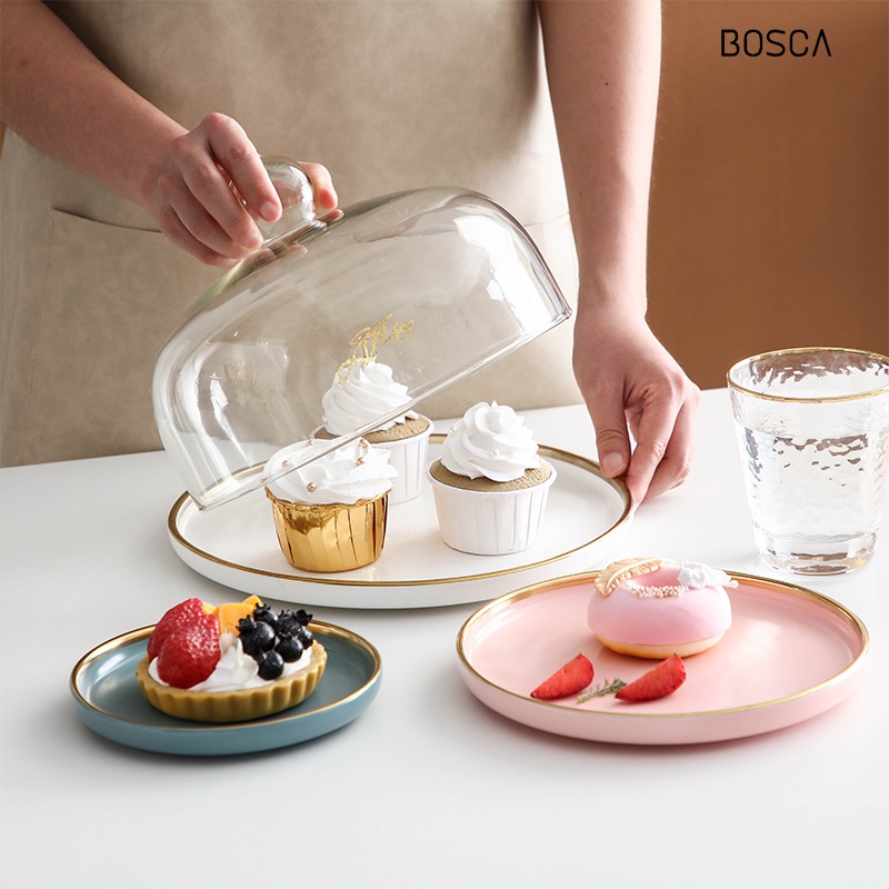 Jual Bosca Living - Sugary Cake Tray / Cake Display / Tempat Kue Kaca ...