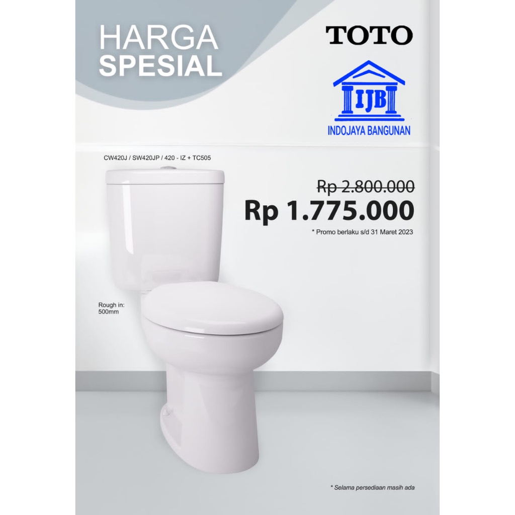 Harga Toilet Duduk Toto Cw 420j Terbaru Juli 2023 |BigGo Indonesia