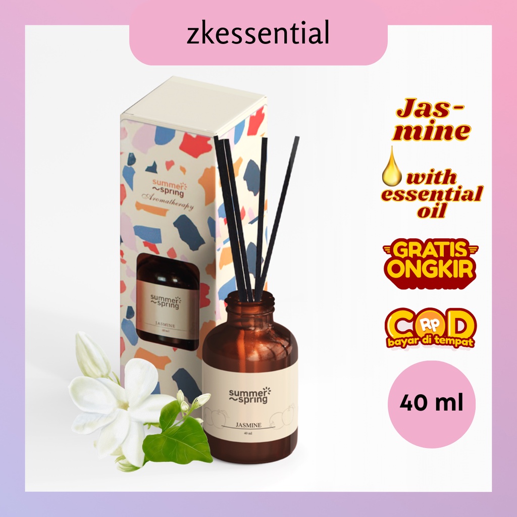 Jual Reed Diffuser Jasmine Aromatheraphy Pengharum Ruangan 40ml | Shopee Indonesia
