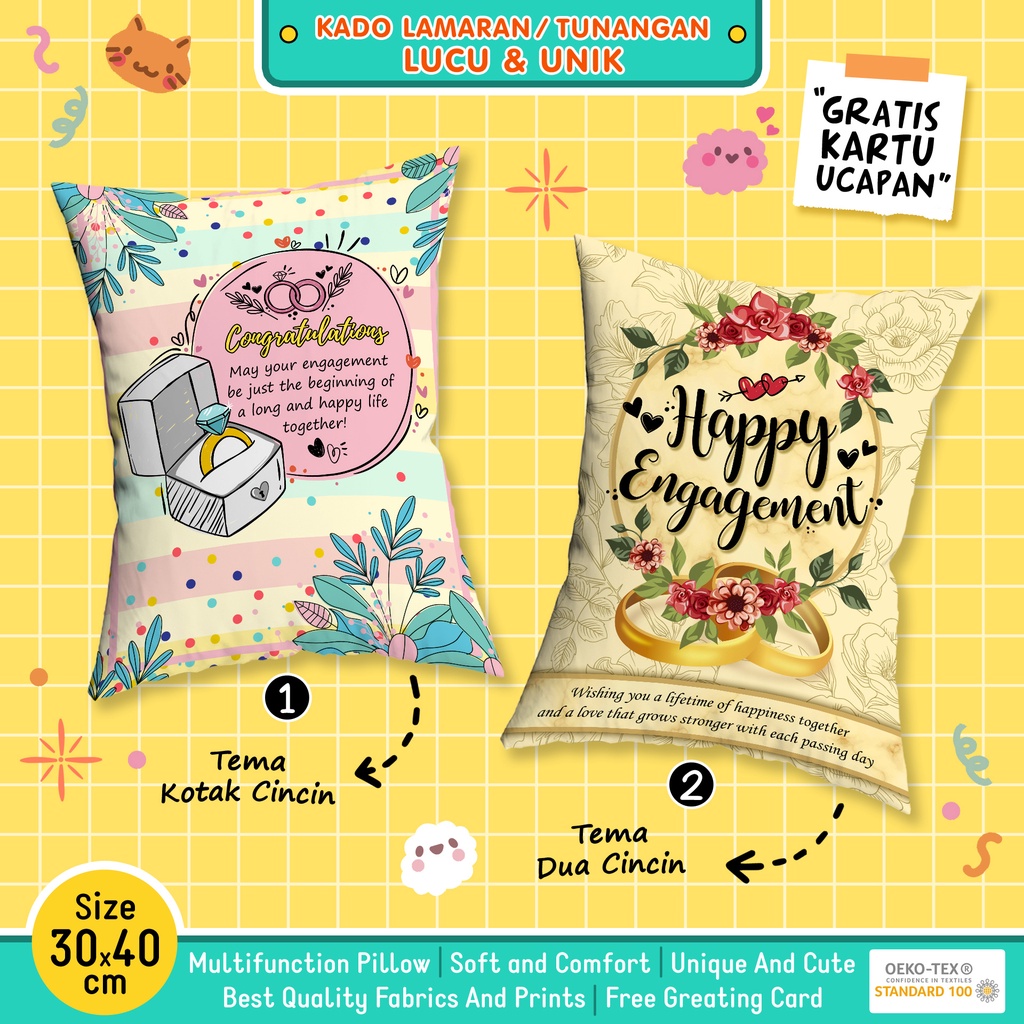 Jual Kado Hadiah Lamaran Tunangan Sahabat Teman Saudara Lucu Unik Free ...