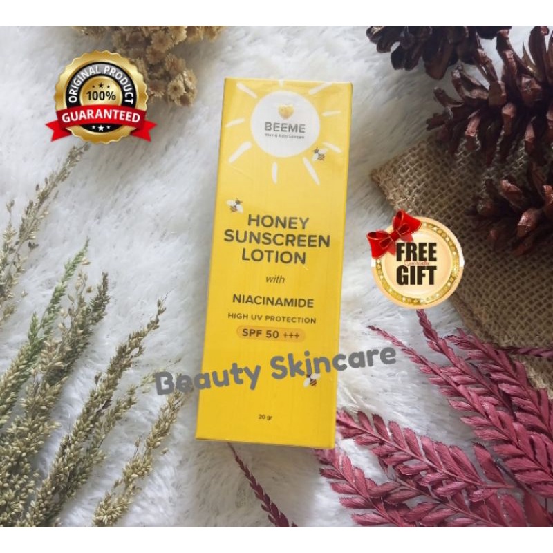 Jual Beeme Honey Suncreen Lotion SPF 50+++ With Niachinamide/ Skincare ...
