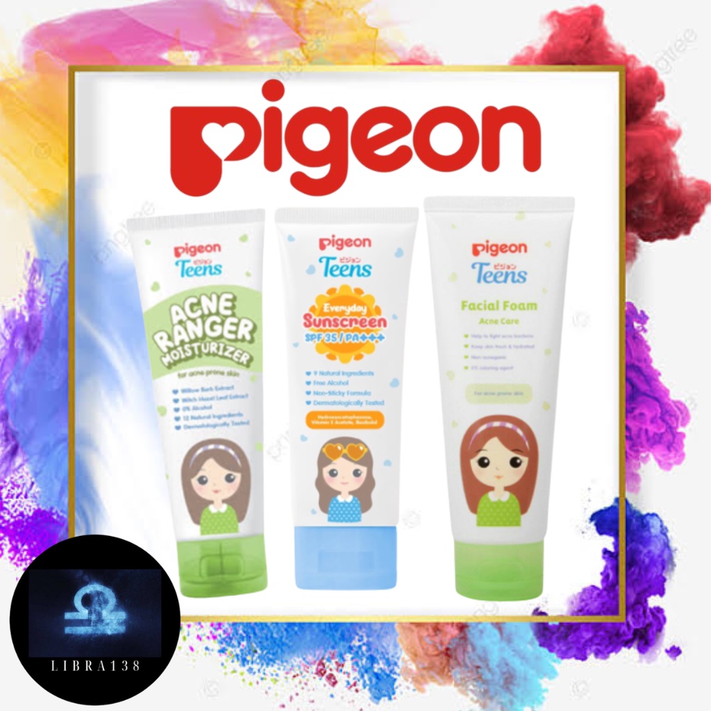 Jual PIGEON TEENS Paket Acne Care + Sunscreen ( Acne Care Facial Foam ...