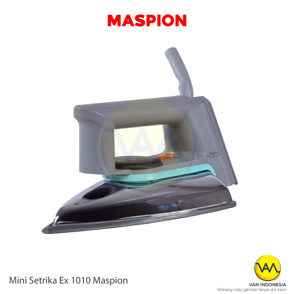 Jual Setrika Mini EX 1010 Mini Iron Warna Abu Maspion | Shopee Indonesia