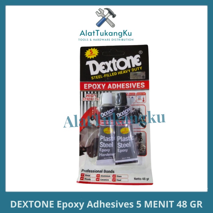 Jual Lem Dextone Epoxy Adhesive 5 Menit Untuk Body Plastik Besi ...