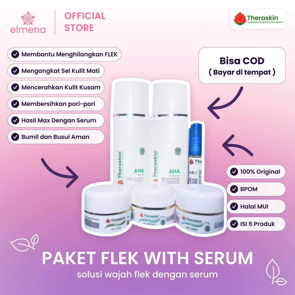 Jual Theraskin Flek - teraskin paket flek - elmena | Shopee Indonesia