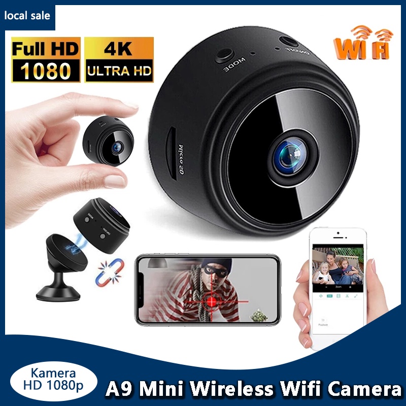 Jual Wireless A9 Mini Camera Wifi Hd 1080P Micro Kamera Kecil Smart Ip ...