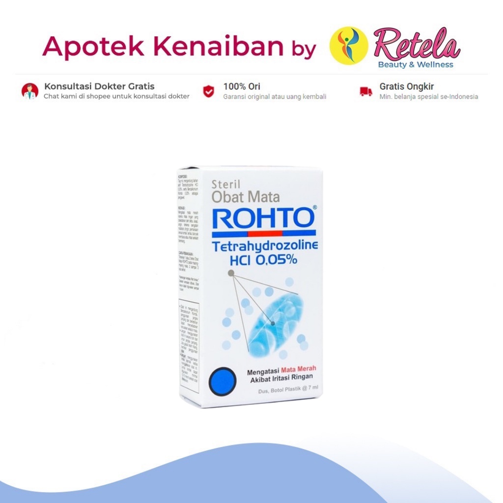 Jual Rohto Steril Eye Drop 7 ml - Obat Tetes Mata | Shopee Indonesia