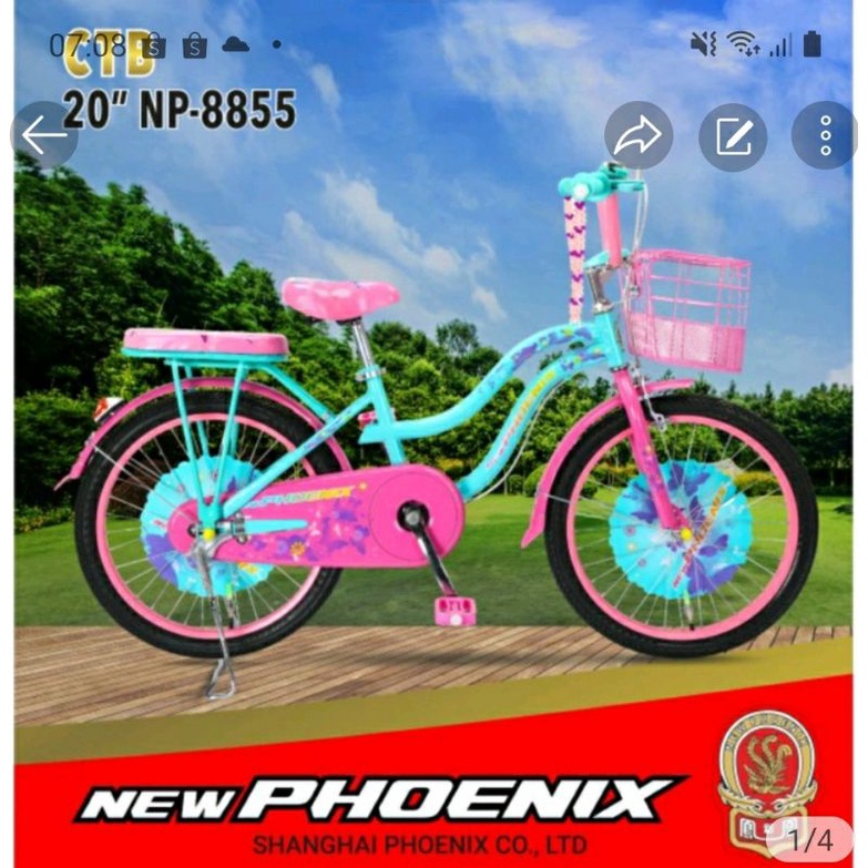 Jual SEPEDA MINI 20 PHOENIX FRAME TEBAL LENGKUNG +KERANJANG BESI ...