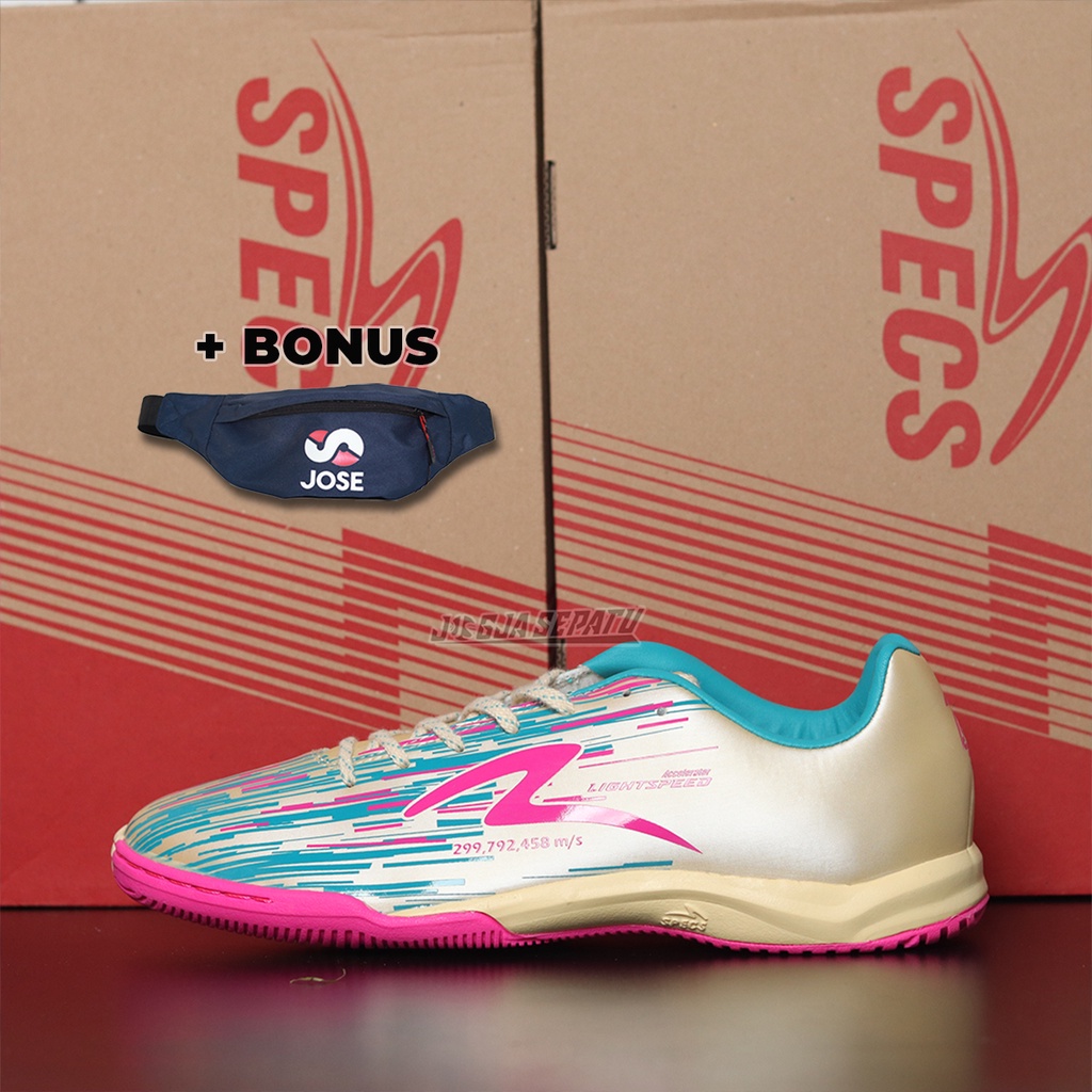 Jual Specs Sepatu Futsal Lightspeed Reborn IN - Ivory Oats/Persian ...