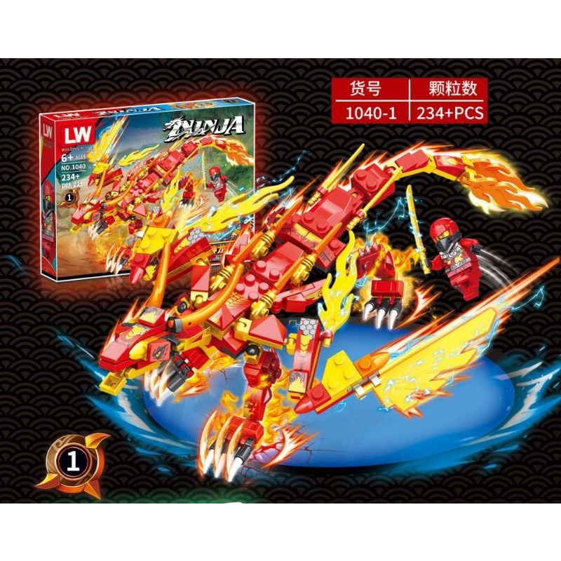Jual Brick Building Blocks LW 1040 Ninja Ninjago Dragon Naga | Shopee ...
